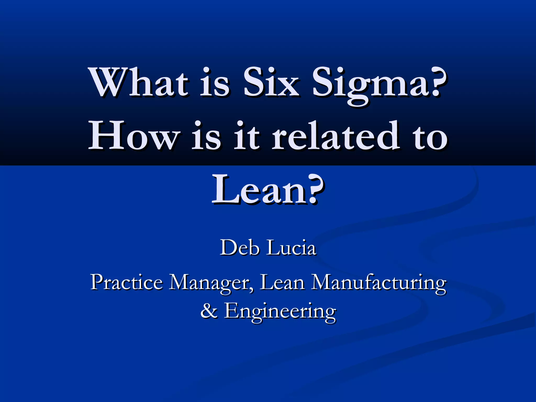 What is-six-sigma | PPT