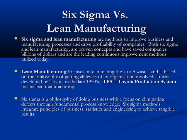 What is-six-sigma | PPT