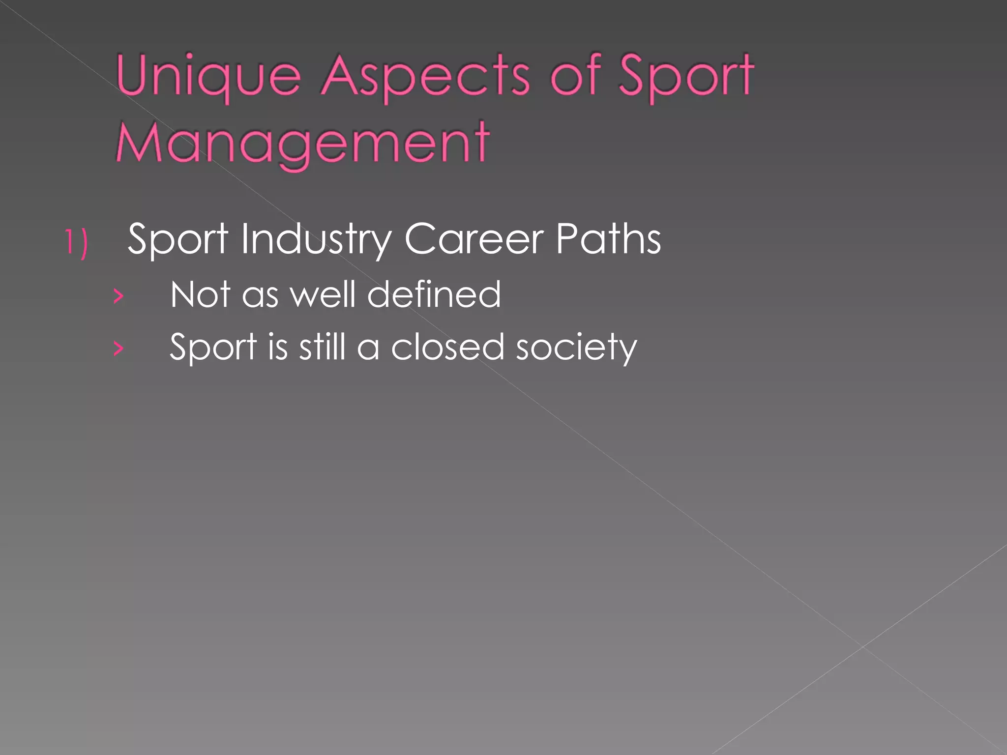 What Is Sport? Intro to Sport Management | PPT