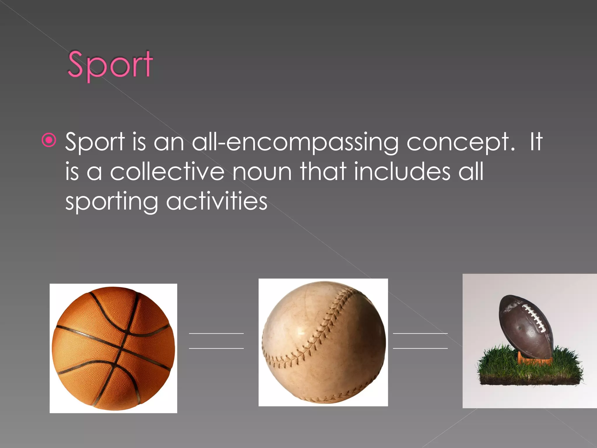What Is Sport? Intro to Sport Management | PPT