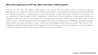 What is The Armed Forces Tribunal | PPTX
