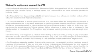 What is The Armed Forces Tribunal | PPTX