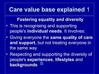 What Is The Care Value Base | PPT