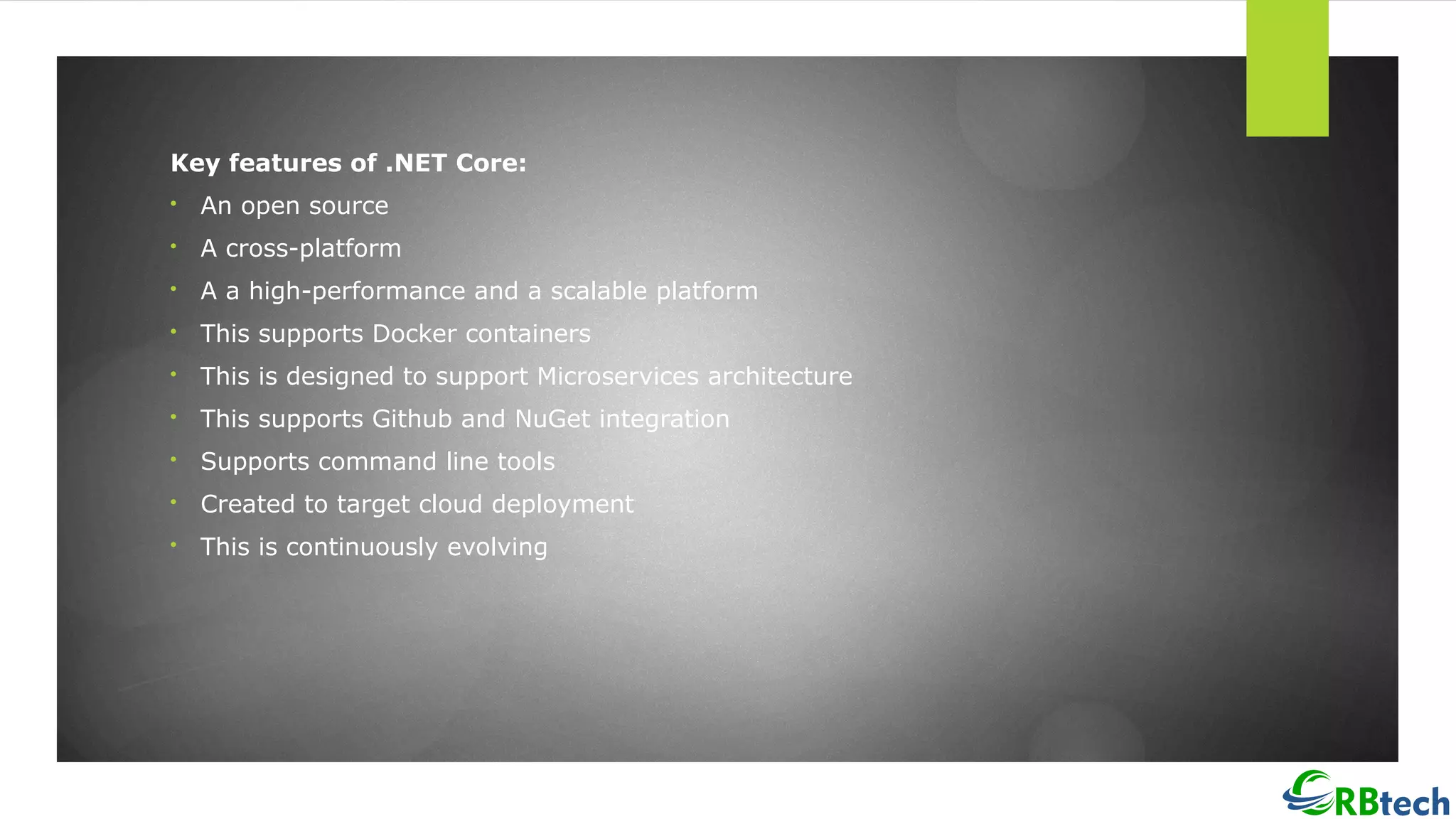 The Future Of Dot Net Core | PPT