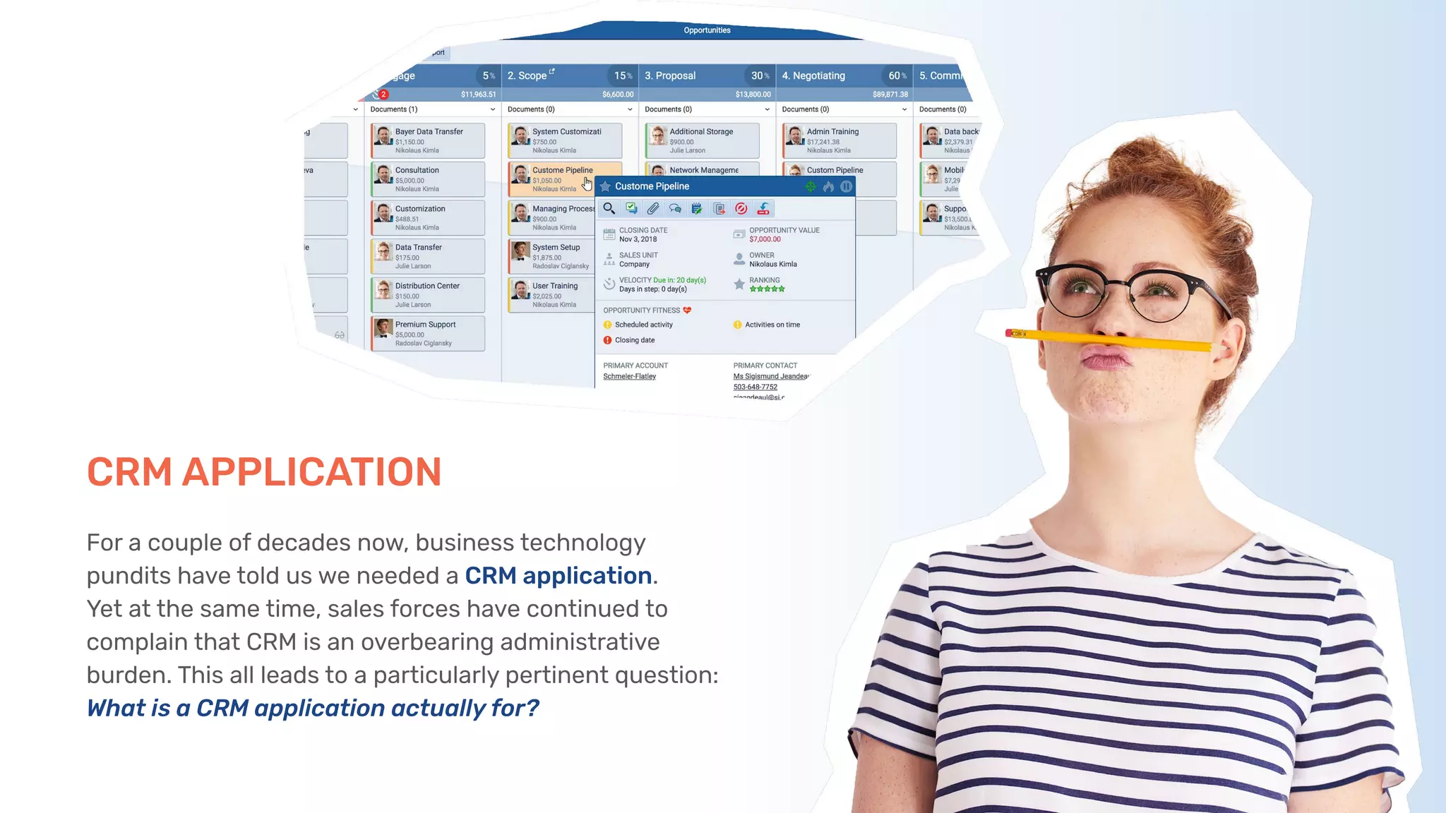 What is the Purpose of a CRM Application? | PDF