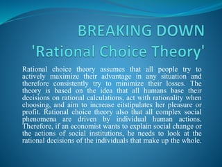 What is-the-rational-choice-theory | PPT