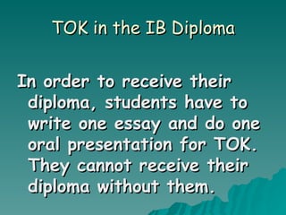What is TOK? | PPT
