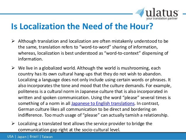 Translation vs Localization: A Global Perspective