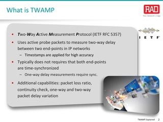 What is-twamp | PDF
