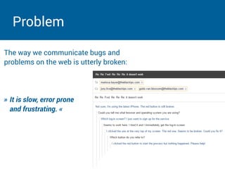 What is Usersnap? An Introduction to bug tracking. | PPT