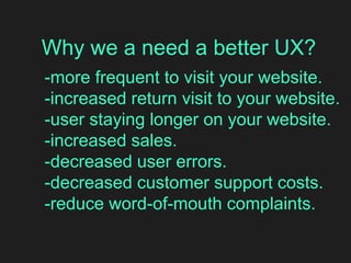 An Easy Explanation of UX (User Experience) By Think 360 Studio | PPTX