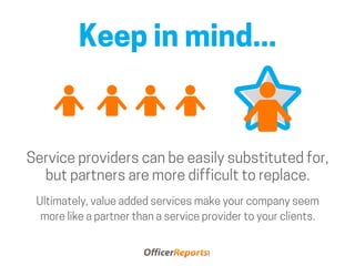 What Is Value Added For Security Guard Company Clients? | PPT