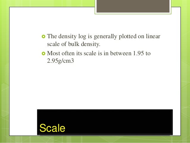 Variable density log Variable density log