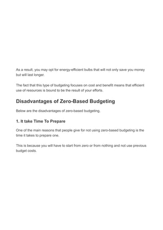 What Is Zero-Based Budgeting? | PDF