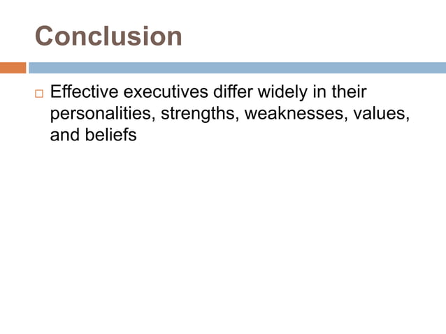 What makes-an-effective-executive | PPTX