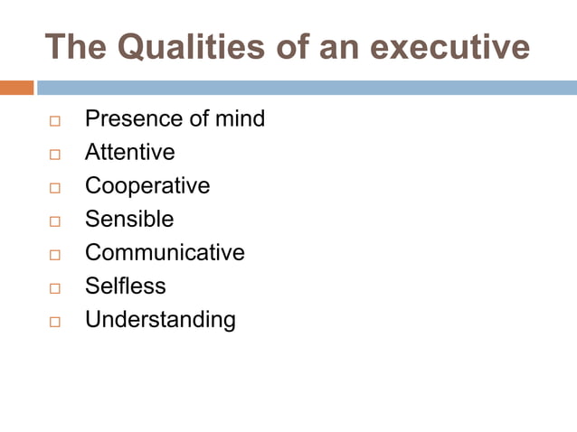 What makes-an-effective-executive | PPTX