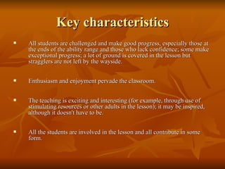 What Makes An Outstanding Lesson | PPT