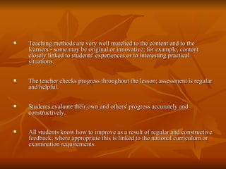 What Makes An Outstanding Lesson | PPT