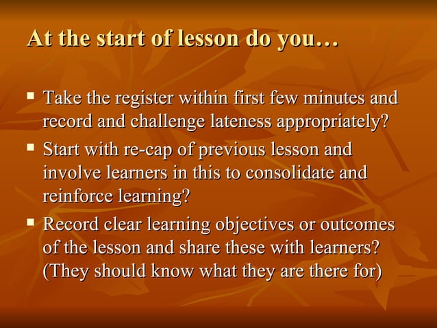 What Makes An Outstanding Lesson | PPT | Educational Assessment | Education