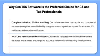 Easy to Calculating TDS Returns, Interest, and Late Filing Fees via Gen ...