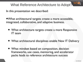 What reference architecture models to adopt | PPT