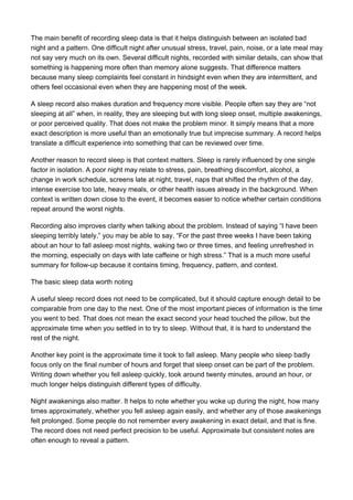 Essential Sleep Data to Track for Better Sleep Health | PDF