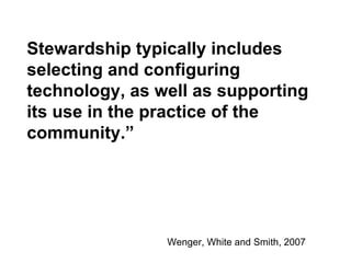 What the ##%$^ is Technology Stewardship | PPT