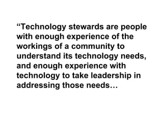 What the ##%$^ is Technology Stewardship | PPT