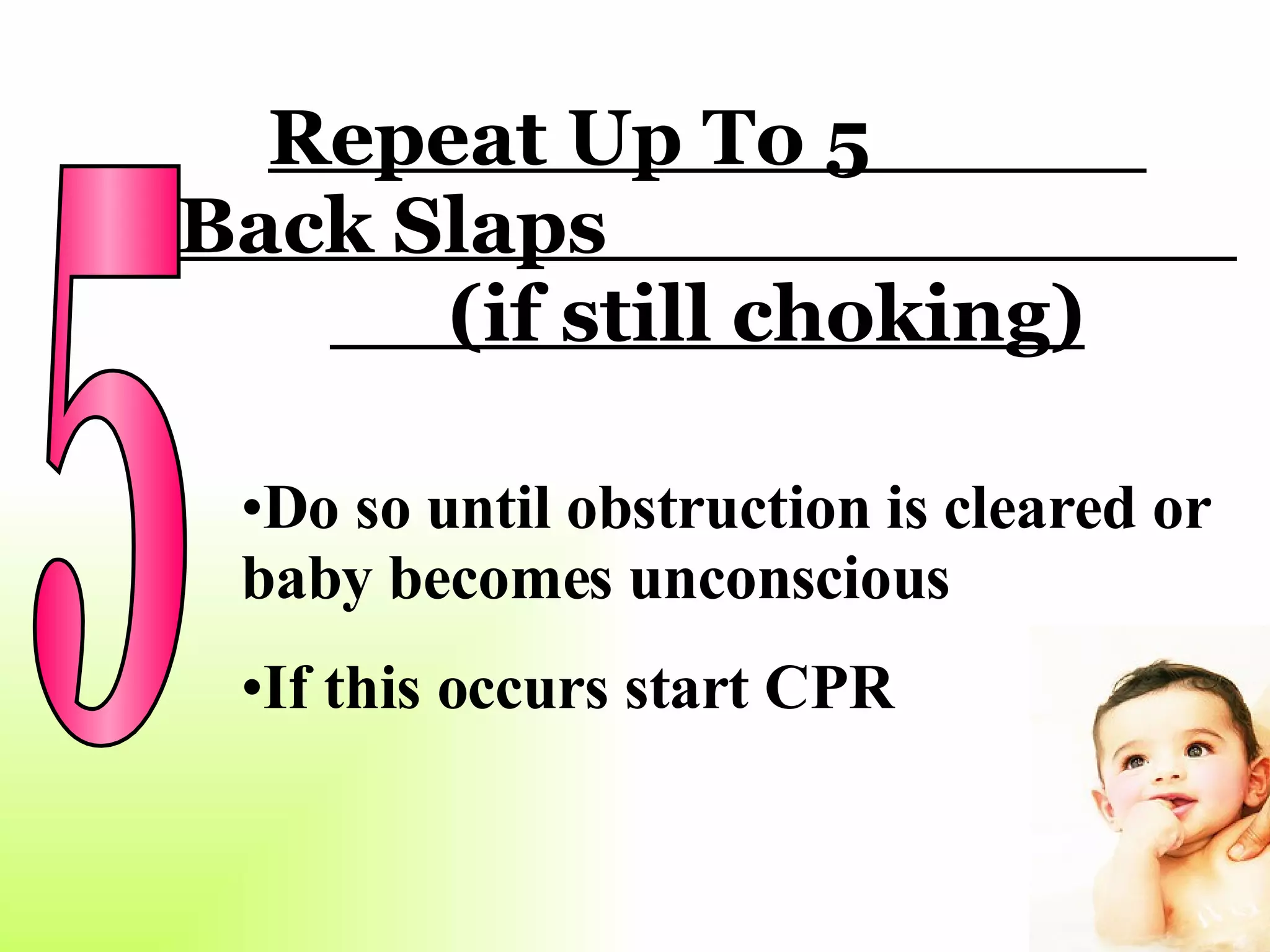 What To Do If A Baby Is Choking | PPT