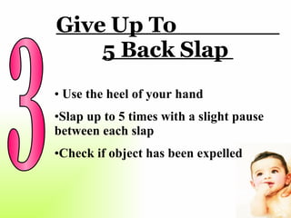What To Do If A Baby Is Choking | PPT