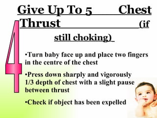 What To Do If A Baby Is Choking | PPT