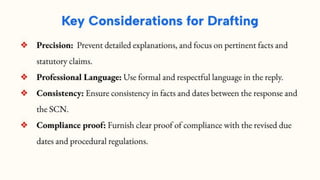 A Guide to Drafting a Reply to a GST SCN Under Section 16(4) | PDF