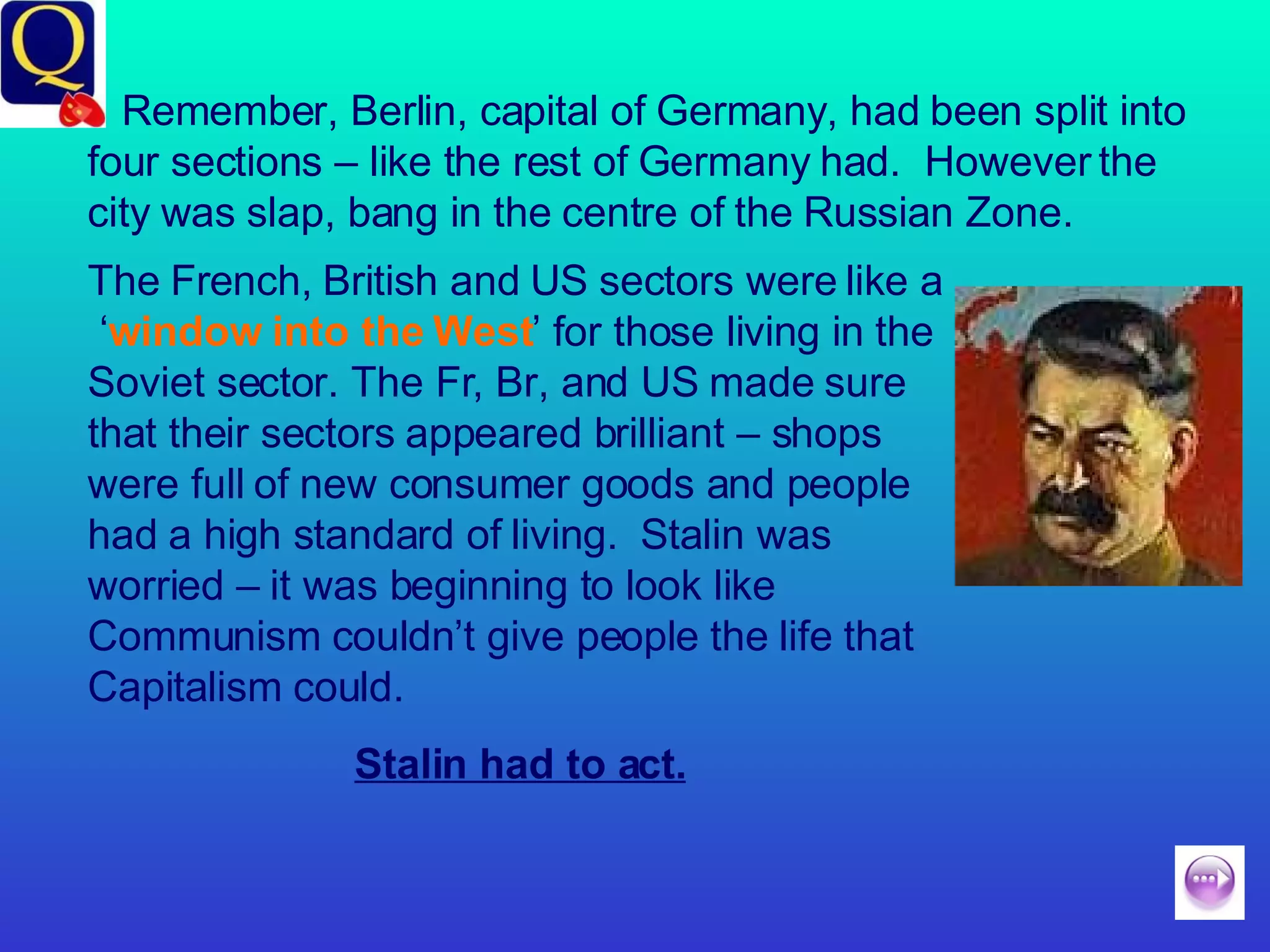 What Was The Berlin Blockade? | PPT