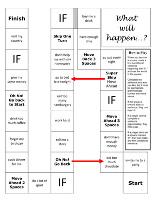 practising first conditional | PDF