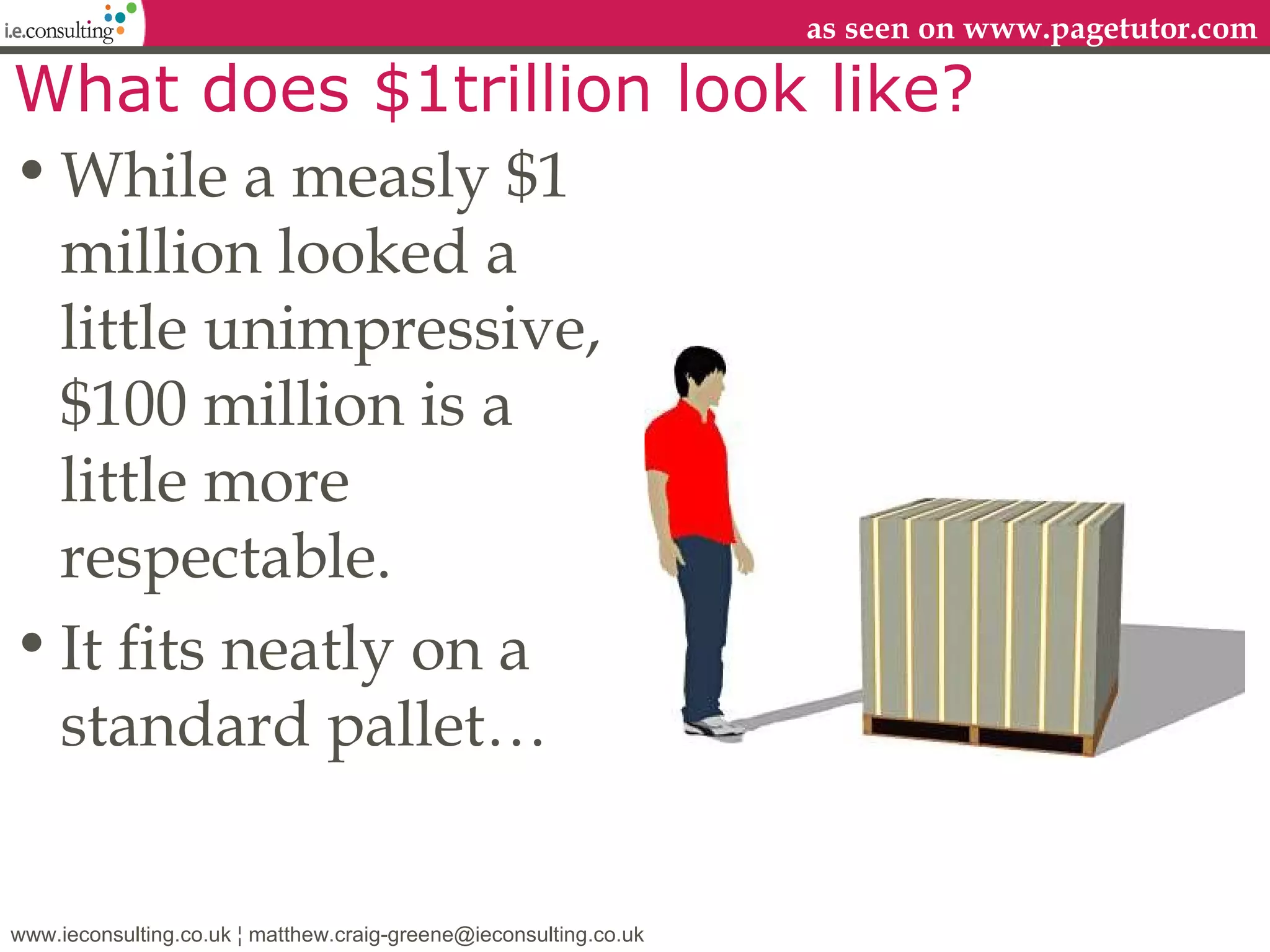 What $1trillion looks like | PPT