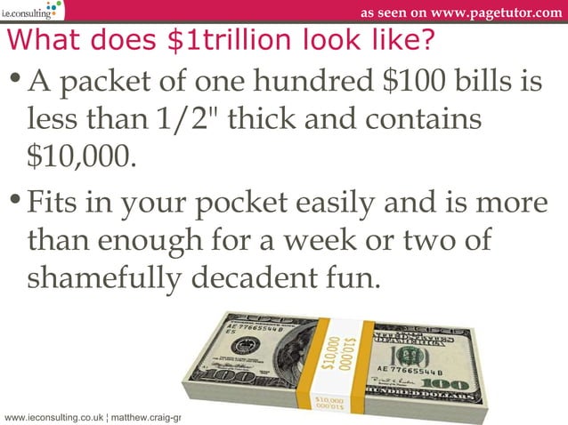 What $1trillion looks like | PPT