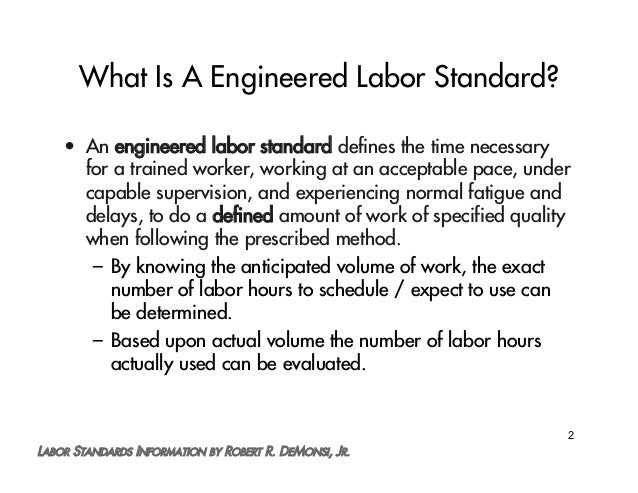 What About Engineered Labor Standards In A Service Industry?