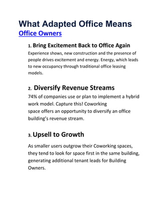 What Adapted Office Means.docx