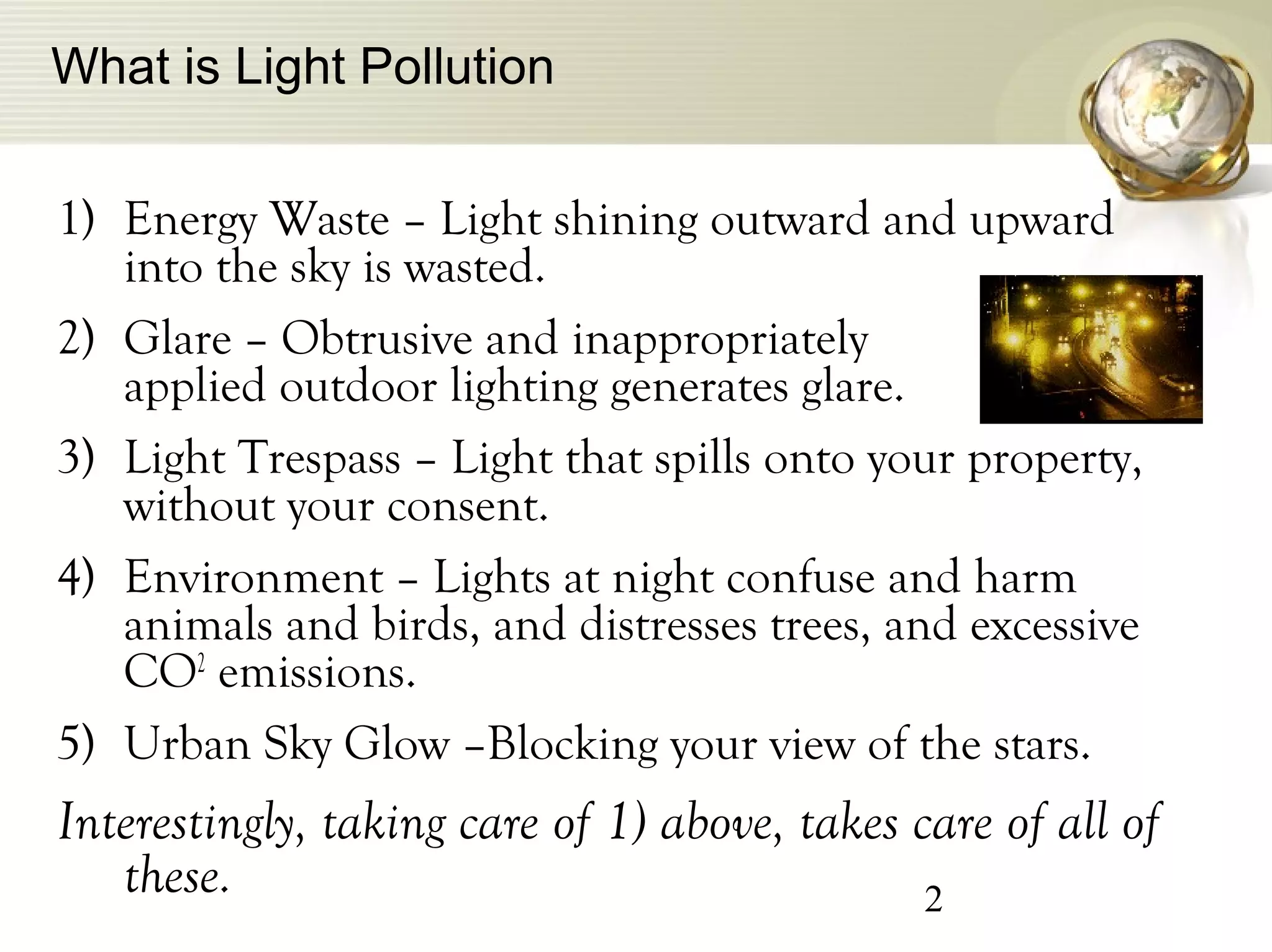 What Aep Can Do About Light Pollution | PPT