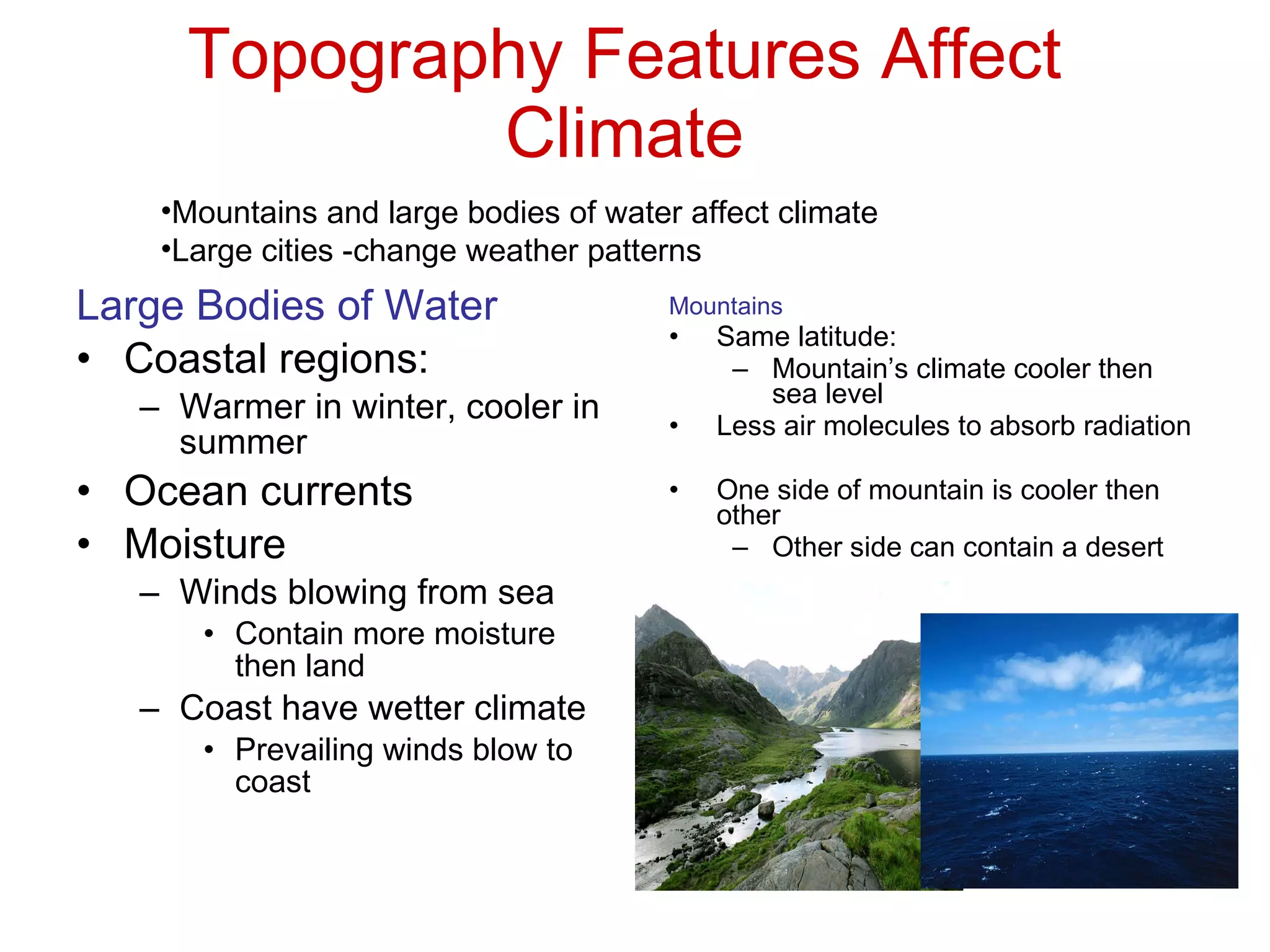 What affects climate | PPT