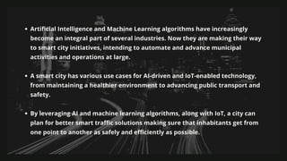 What AI and Machine Learning Can Do for a Smart City | PPT