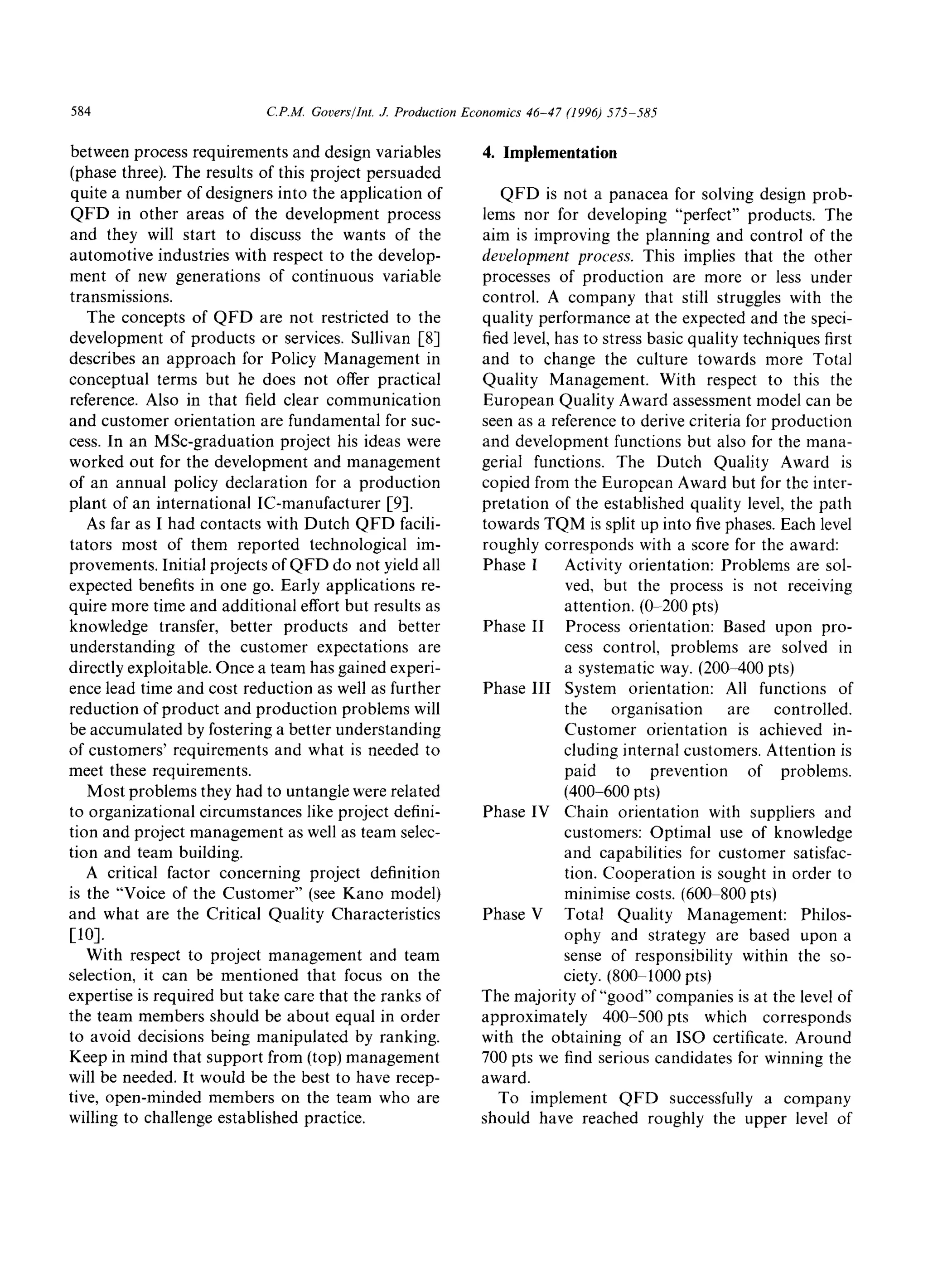 What and how about quality function deployment | PDF
