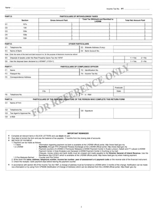 What and when to submit return under the respective law | PDF ...