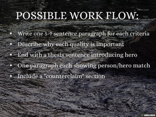 What and Who Defines Hero to You? | PPT