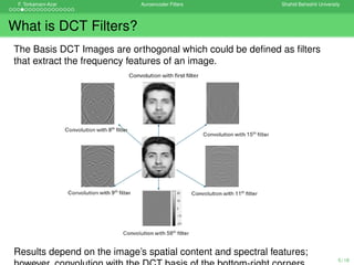 Overview of 2D DCT Basis Images as Image Processing Filters. | PPT