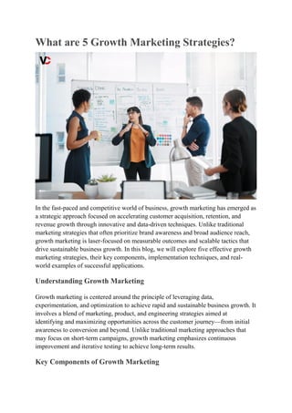 What are 5 Growth Marketing Strategies.pdf | Email | Internet