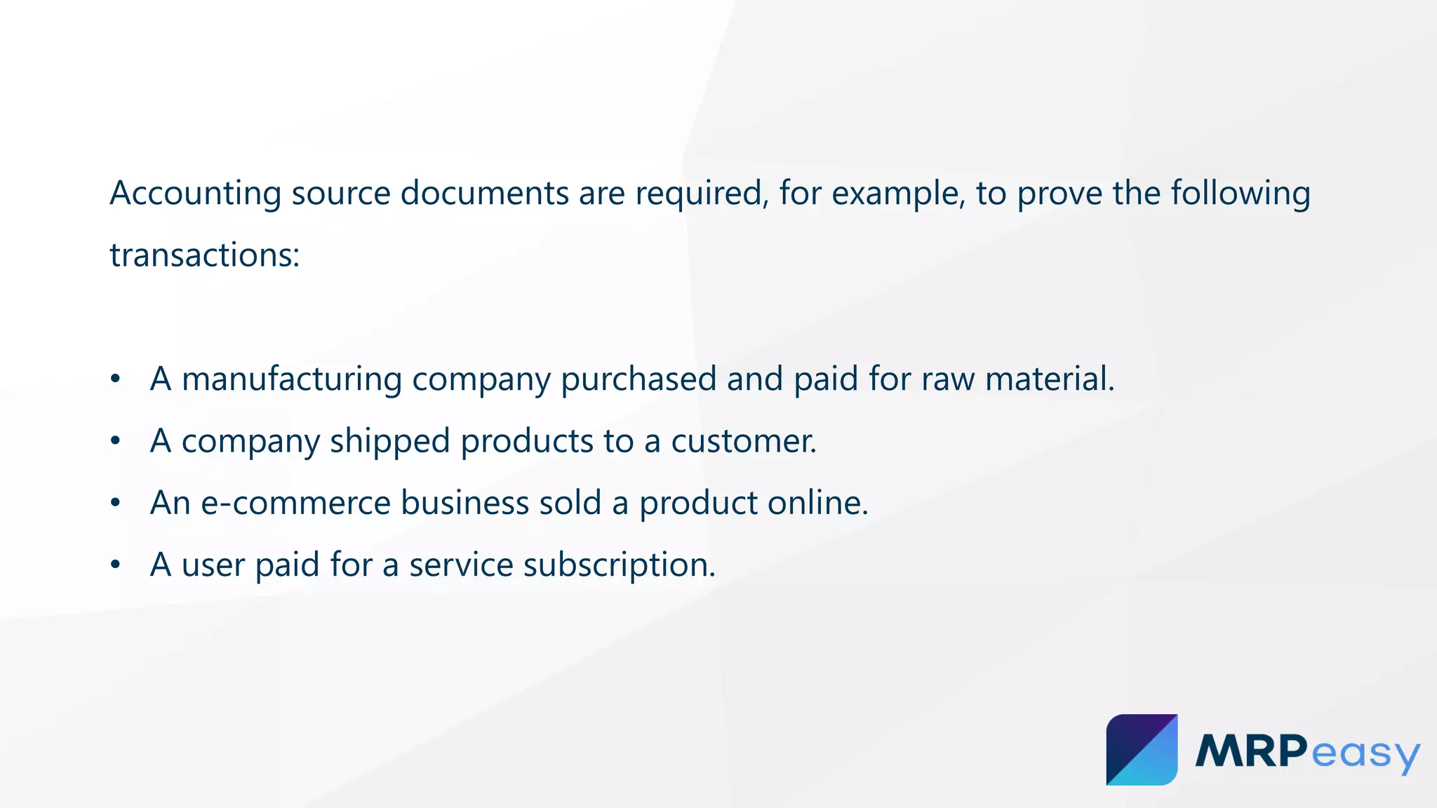 What are accounting source documents | PDF