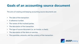 What Are Accounting Source Documents | Ppt