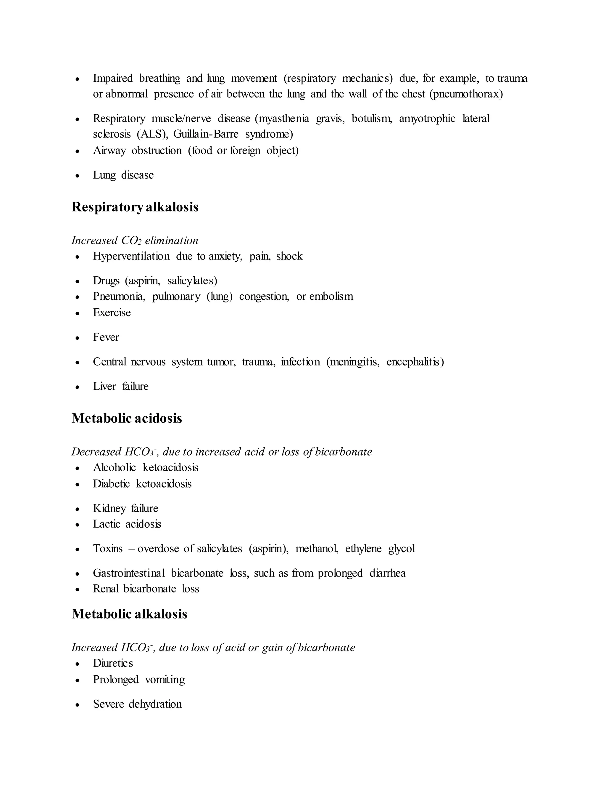 acidosis and alkalosis | DOCX