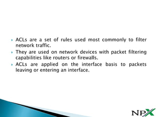 What are ACLs? | PPT